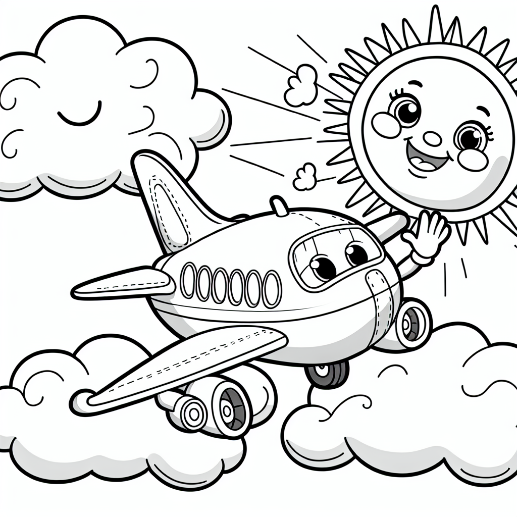 Free airplane Color Book - 14 Coloring Pages - Exciting Airplane ...