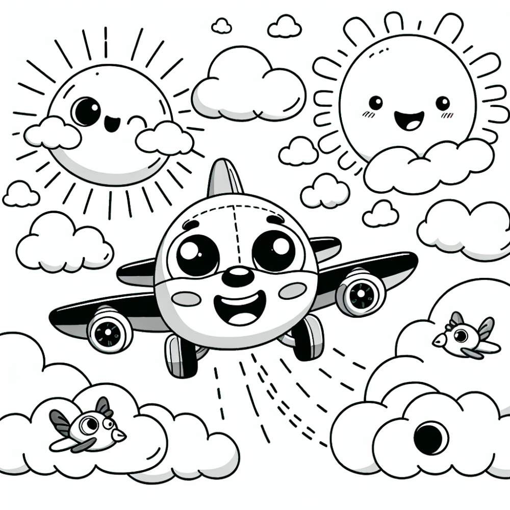 Free airplane Color Book - 14 Coloring Pages - Exciting Airplane ...
