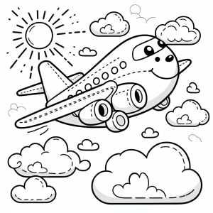Free airplane Color Book - 14 Coloring Pages - Exciting Airplane ...