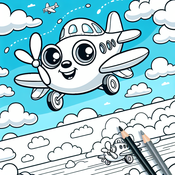 Free airplane Color Book - 14 Coloring Pages - Exciting Airplane ...