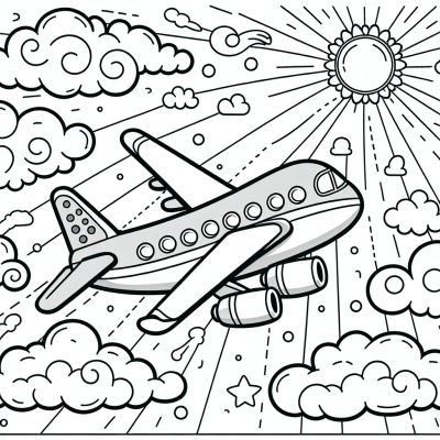 Free airplane Color Book - 14 Coloring Pages - Exciting Airplane ...