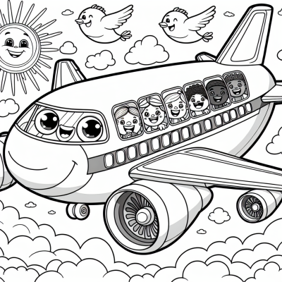 Free airplane Color Book - 14 Coloring Pages - Exciting Airplane ...