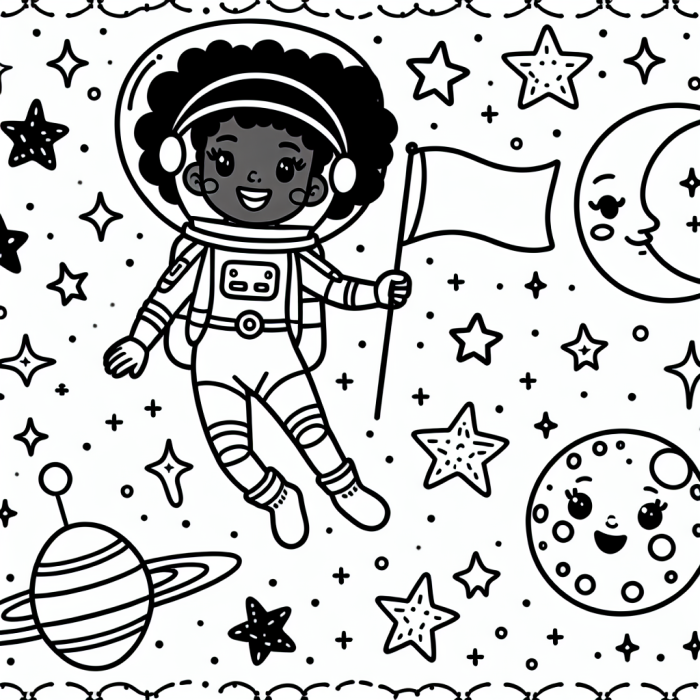 Free astronaut Color Book - 15 Coloring Pages - Fun and Educational ...