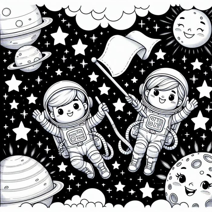 Free astronaut Color Book - 15 Coloring Pages - Fun and Educational ...