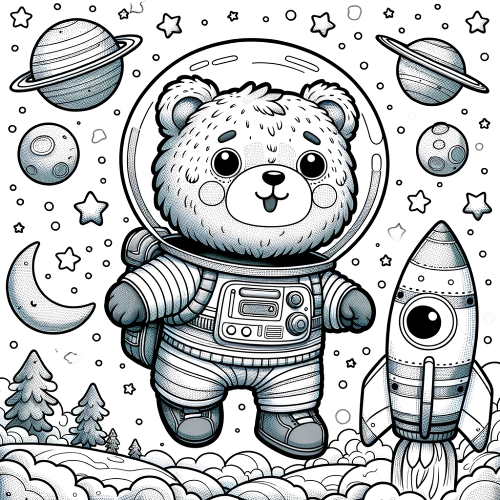 Free Bear Color Book - 80 Coloring Pages - Adorable Bear Coloring Pages ...