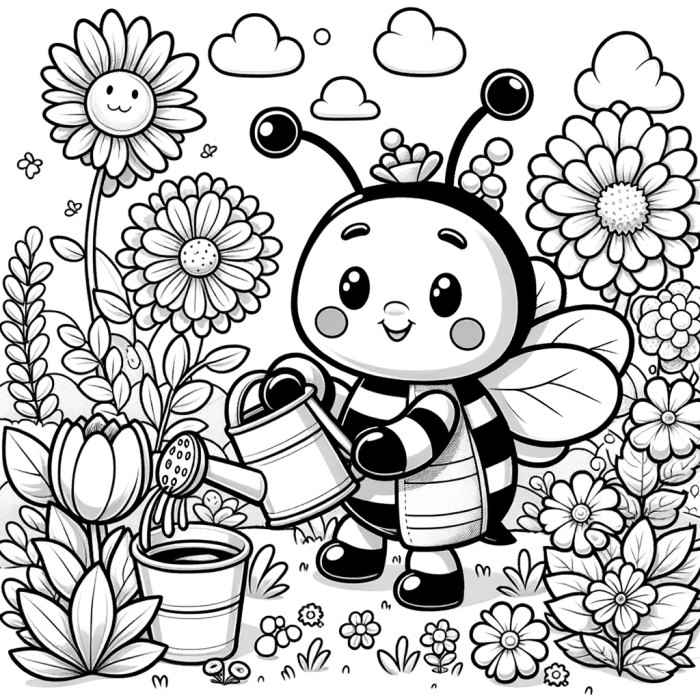 Free bee Color Book - 17 Coloring Pages - Buzz into Creativity with Our ...