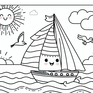 Free boat coloring page Color Book - 15 Coloring Pages - Explore Our ...