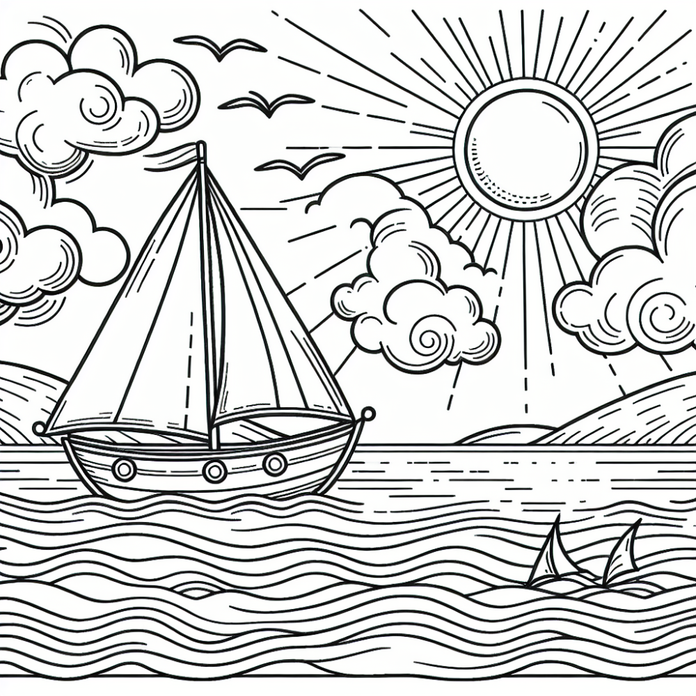 Free boat coloring page Color Book - 15 Coloring Pages - Explore Our ...