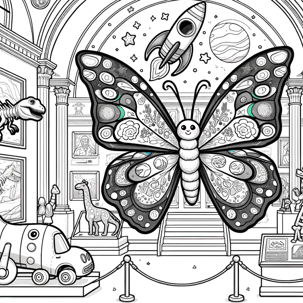 Coloring Page: Enchanting Butterfly Color Page for Kids - Creative Fun