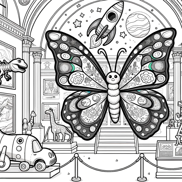 Coloring Page: Enchanting Butterfly Color Page for Kids - Creative Fun