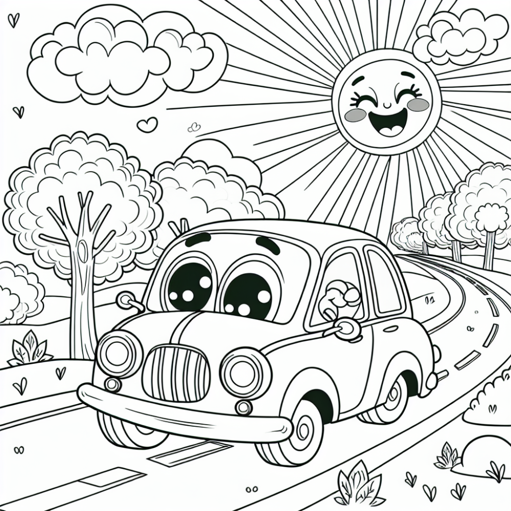 Free car coloring page Color Book - 14 Coloring Pages - Explore Our ...
