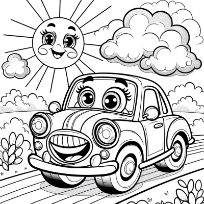 Free car coloring page Color Book - 14 Coloring Pages - Explore Our ...