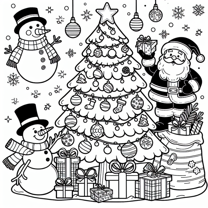 Free Christmas coloring page Color Book - 14 Coloring Pages - Festive ...