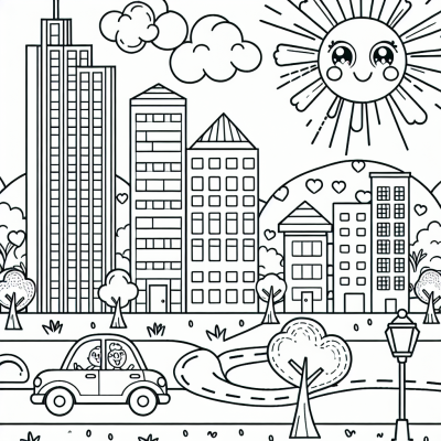 Free city coloring page Color Book - 15 Coloring Pages - Explore Our ...