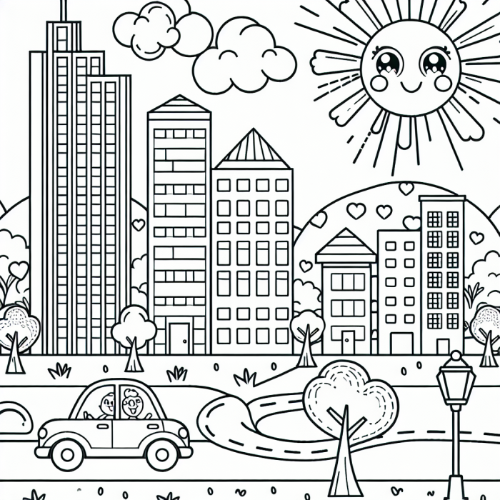 Free city coloring page Color Book - 15 Coloring Pages - Explore Our ...