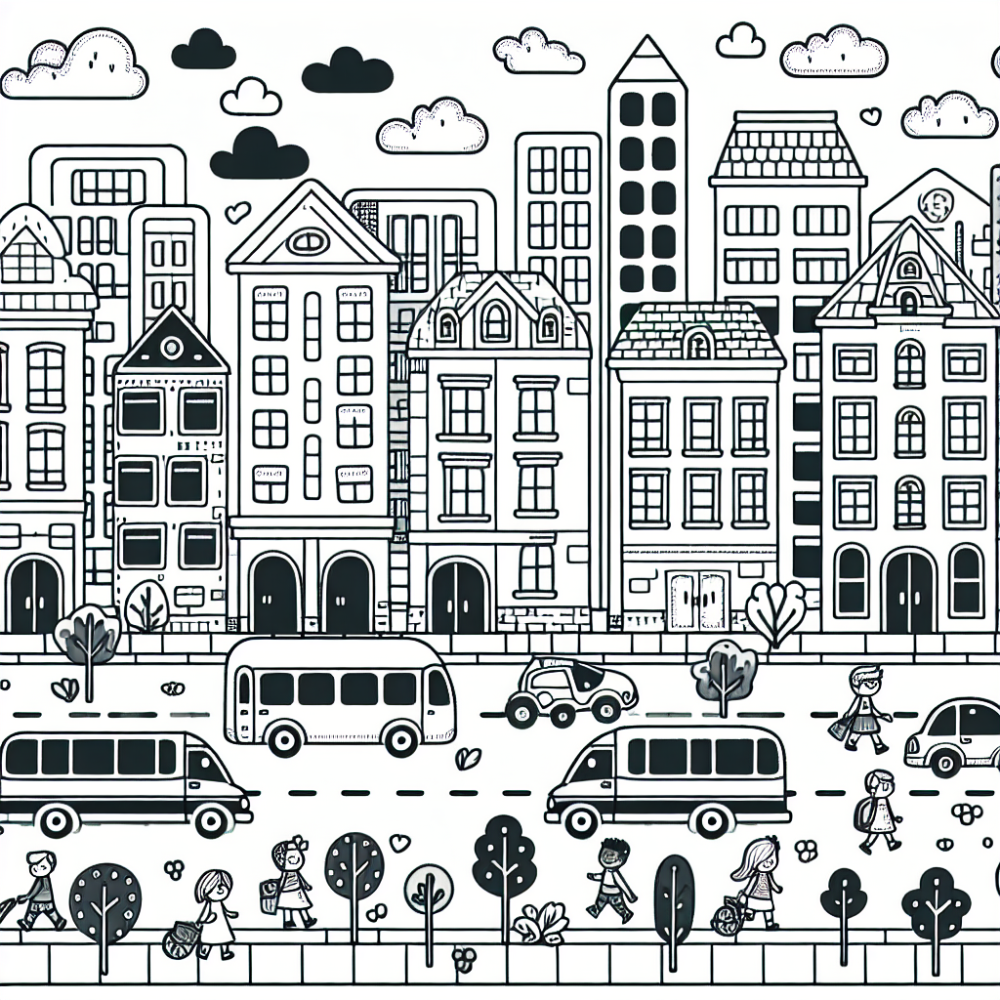 Free city coloring page Color Book - 15 Coloring Pages - Explore Our ...
