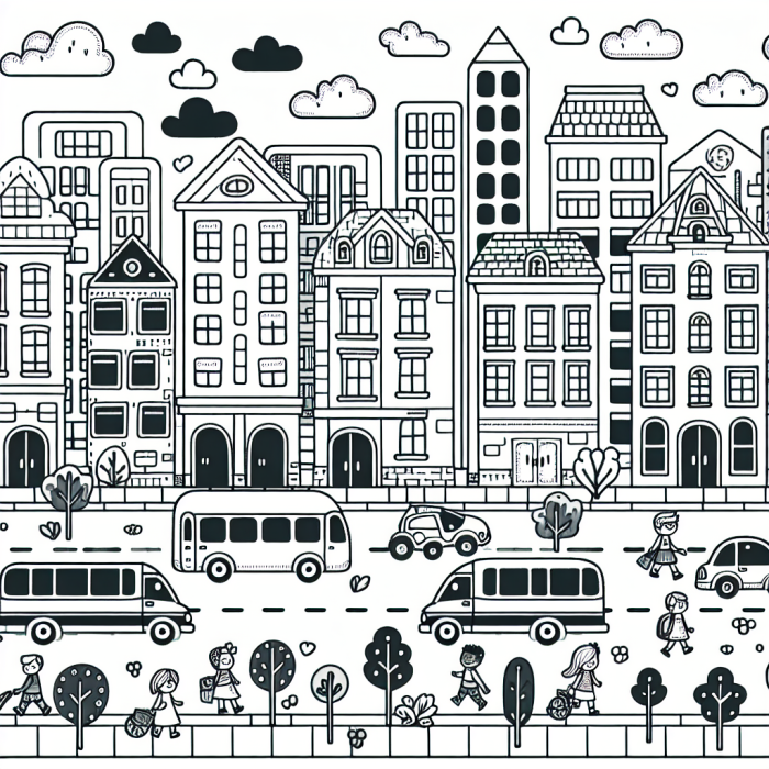 Free city coloring page Color Book - 15 Coloring Pages - Explore Our ...