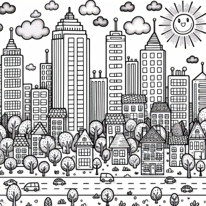 Free city coloring page Color Book - 15 Coloring Pages - Explore Our ...