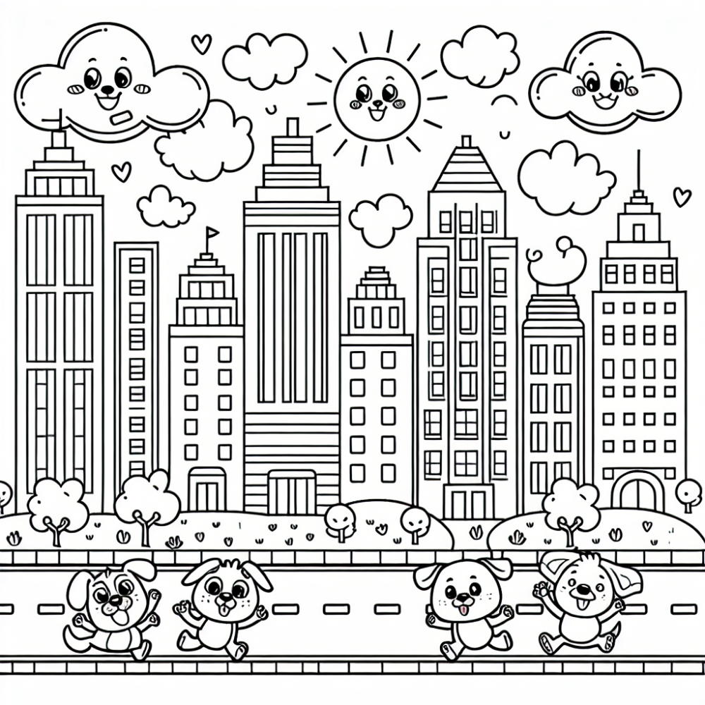 Free city coloring page Color Book - 15 Coloring Pages - Explore Our ...