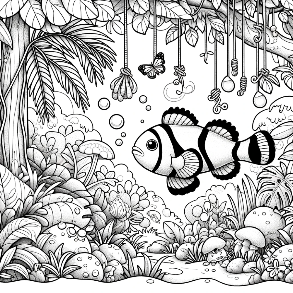 Coloring Page: Underwater Adventure Color Page for Kids