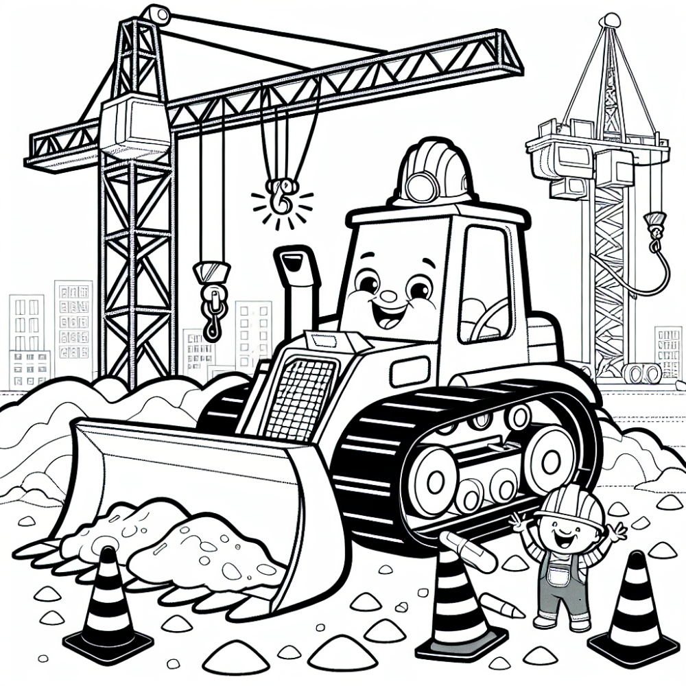 Free construction site coloring page Color Book - 19 Coloring Pages ...