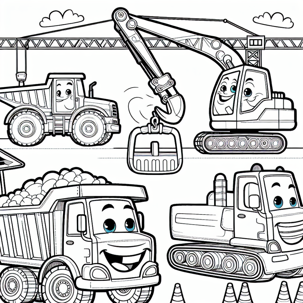 Free construction site coloring page Color Book - 19 Coloring Pages ...