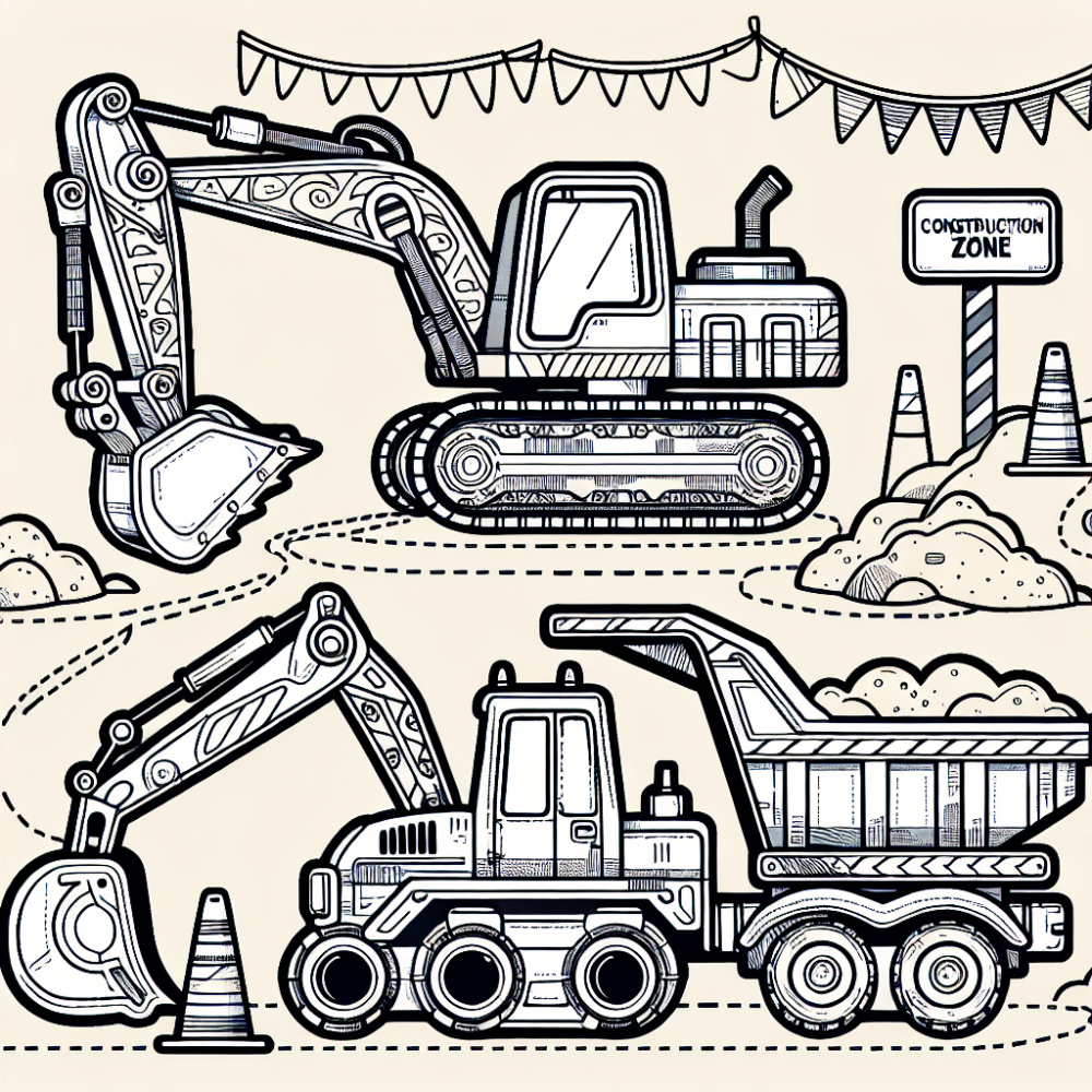 Free construction site coloring page Color Book - 19 Coloring Pages ...