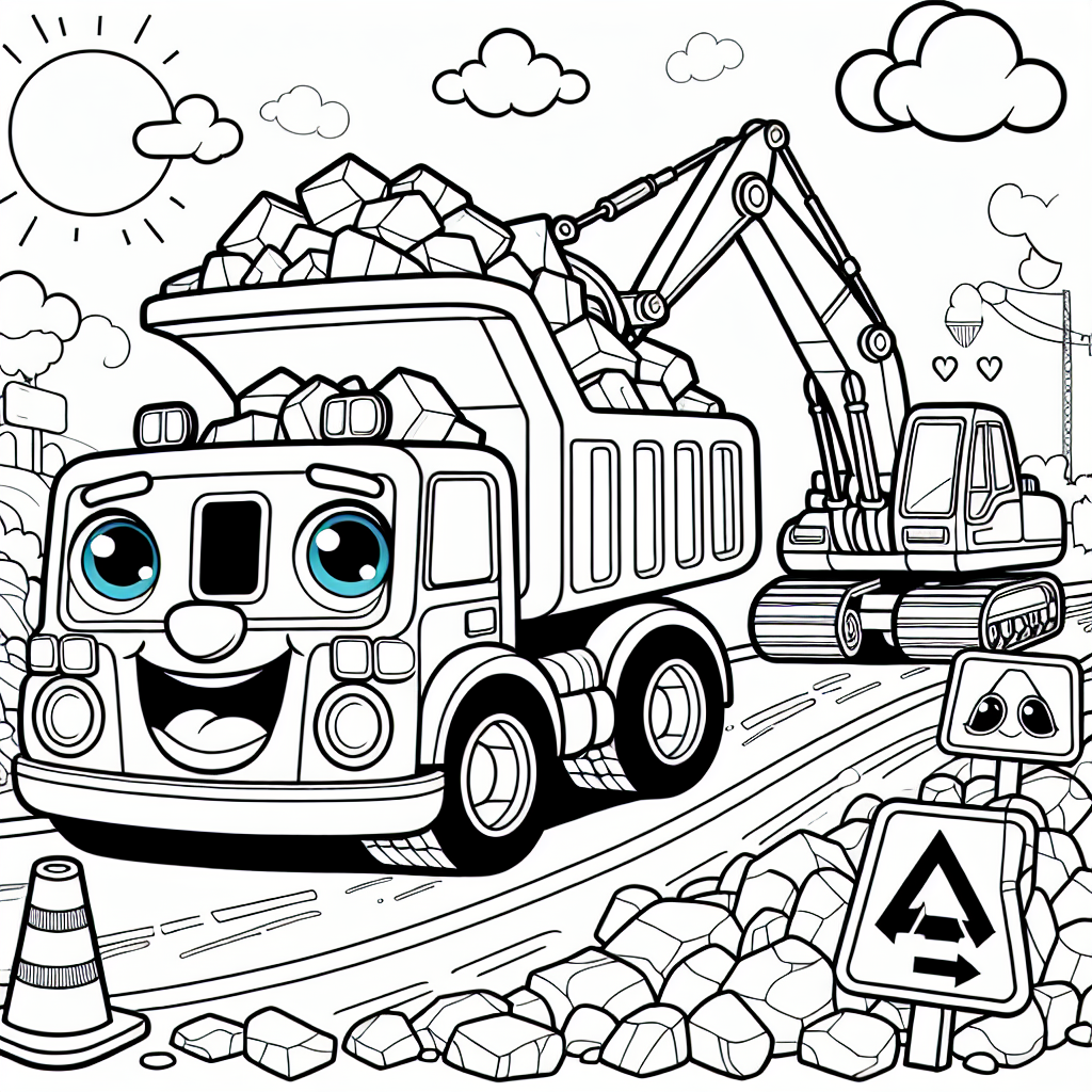 Unleash Your Inner Architect: Fun Construction Color Pages for Kids