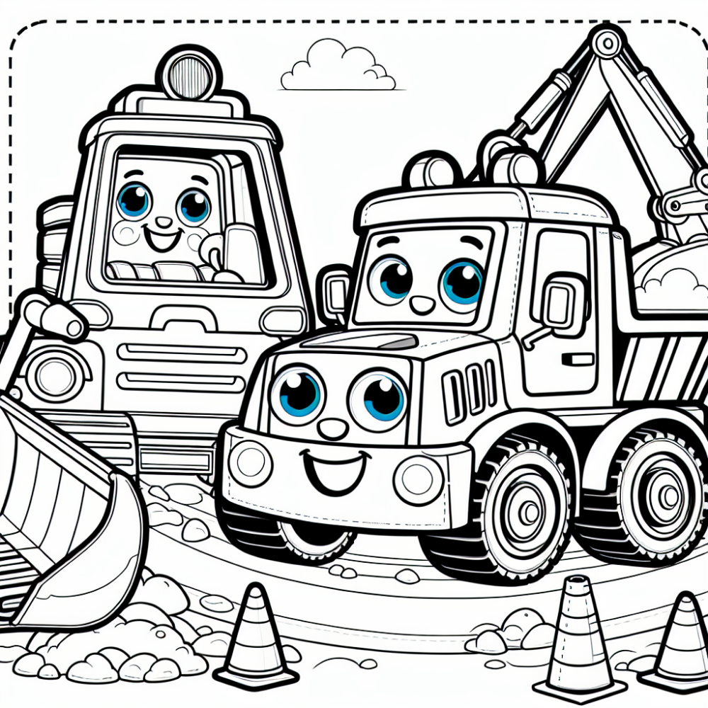 Free construction site coloring page Color Book - 19 Coloring Pages ...