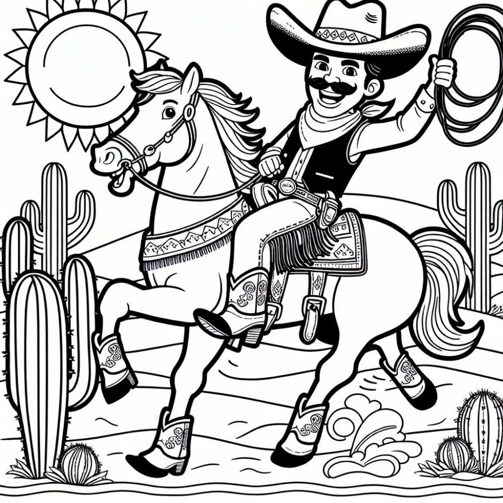 Free cowboy Color Book - 15 Coloring Pages - Explore Our Fun Cowboys ...