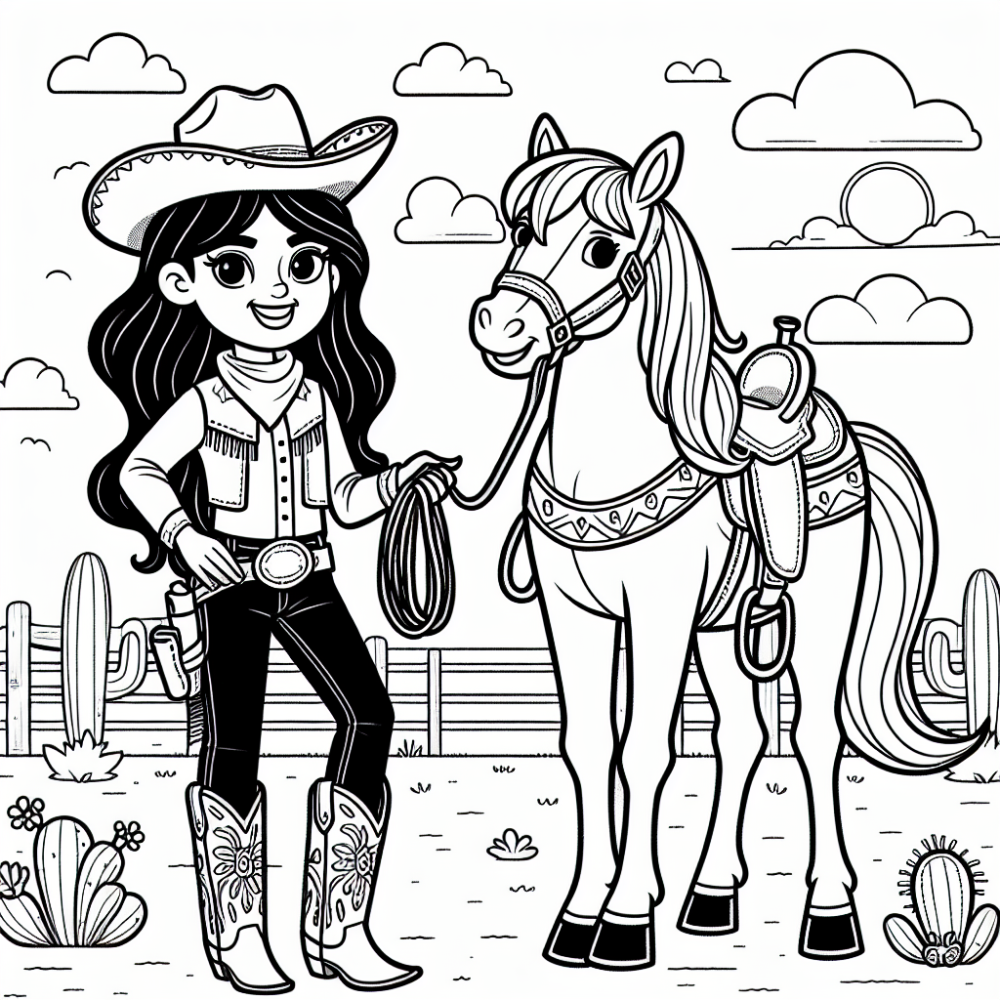 Free cowboy Color Book - 15 Coloring Pages - Explore Our Fun Cowboys ...