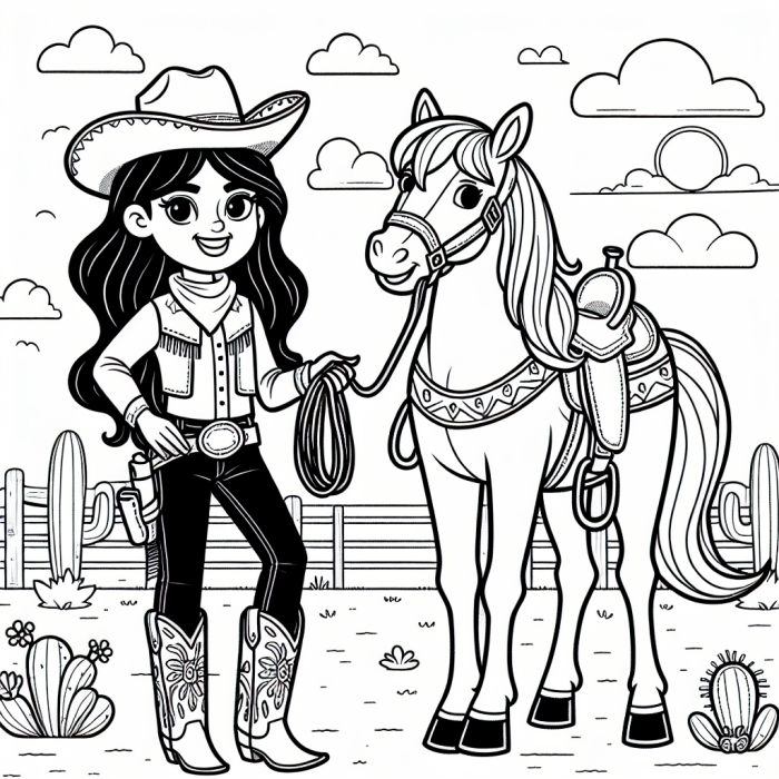 Free cowboy Color Book - 15 Coloring Pages - Explore Our Fun Cowboys ...
