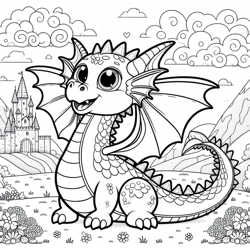 Free dragon Color Book - 15 Coloring Pages - Dragon Coloring Pages ...