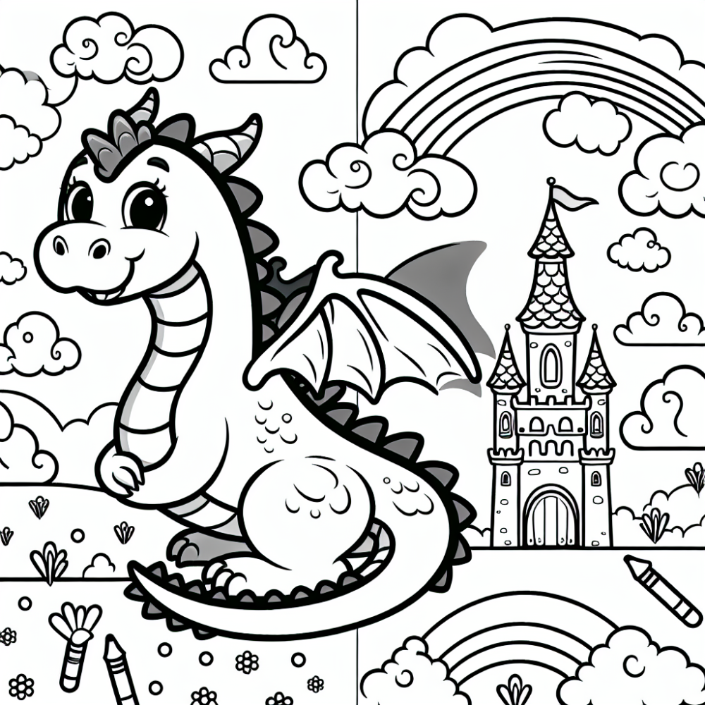 Free dragon Color Book - 15 Coloring Pages - Dragon Coloring Pages - Unleash Your Creativity!