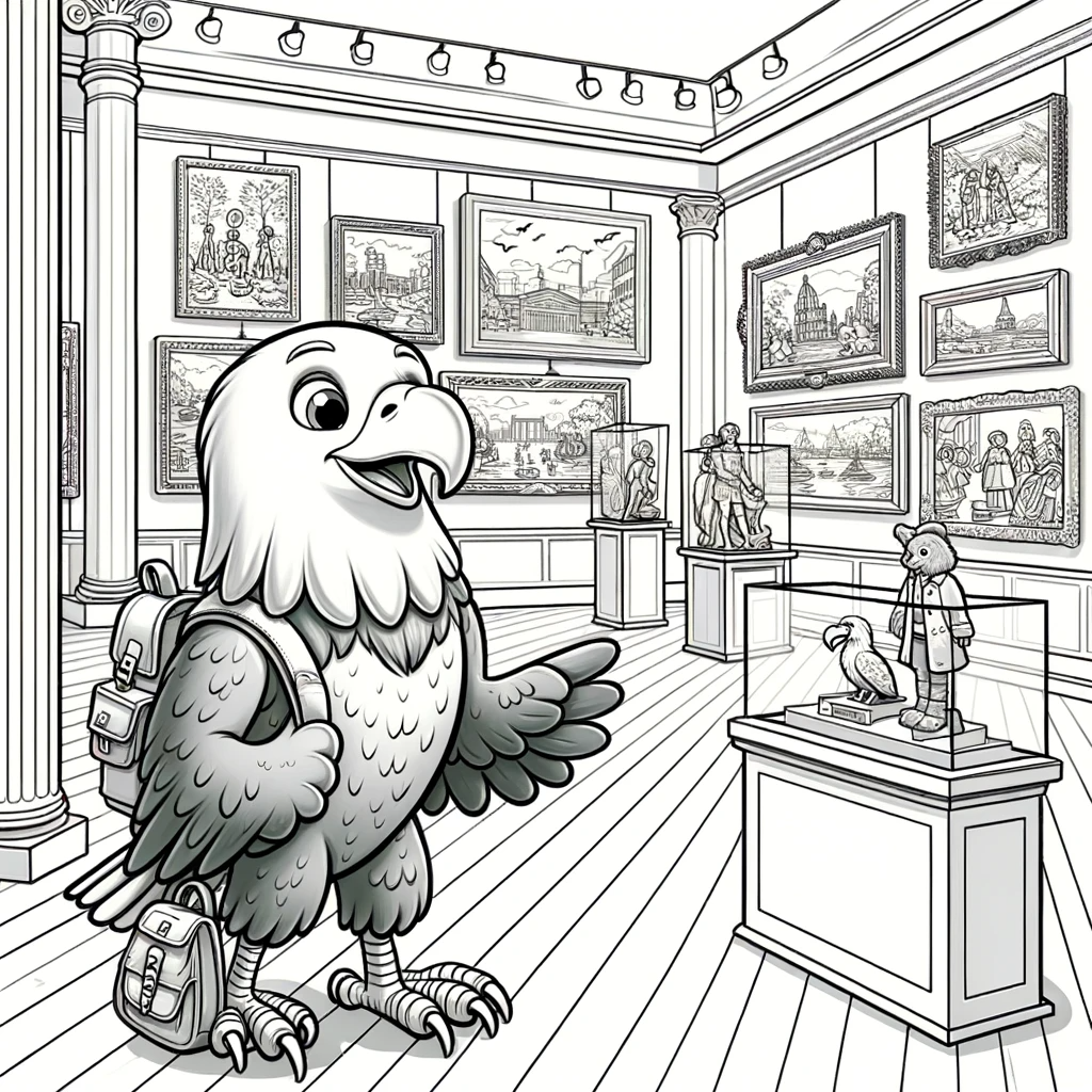 Coloring Page: Museum Adventure - Color Page for Kids