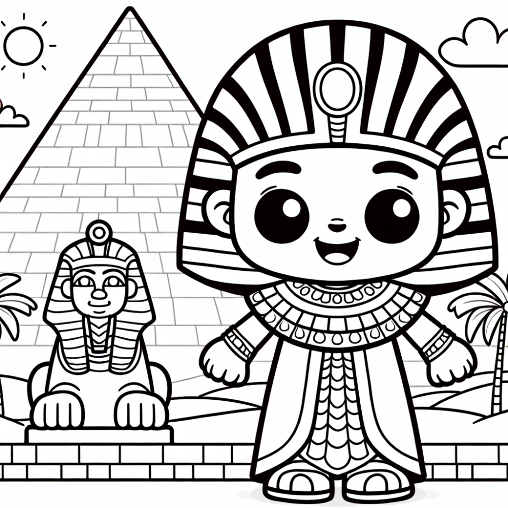 Coloring Page: Ancient Egypt Color Page for Kids