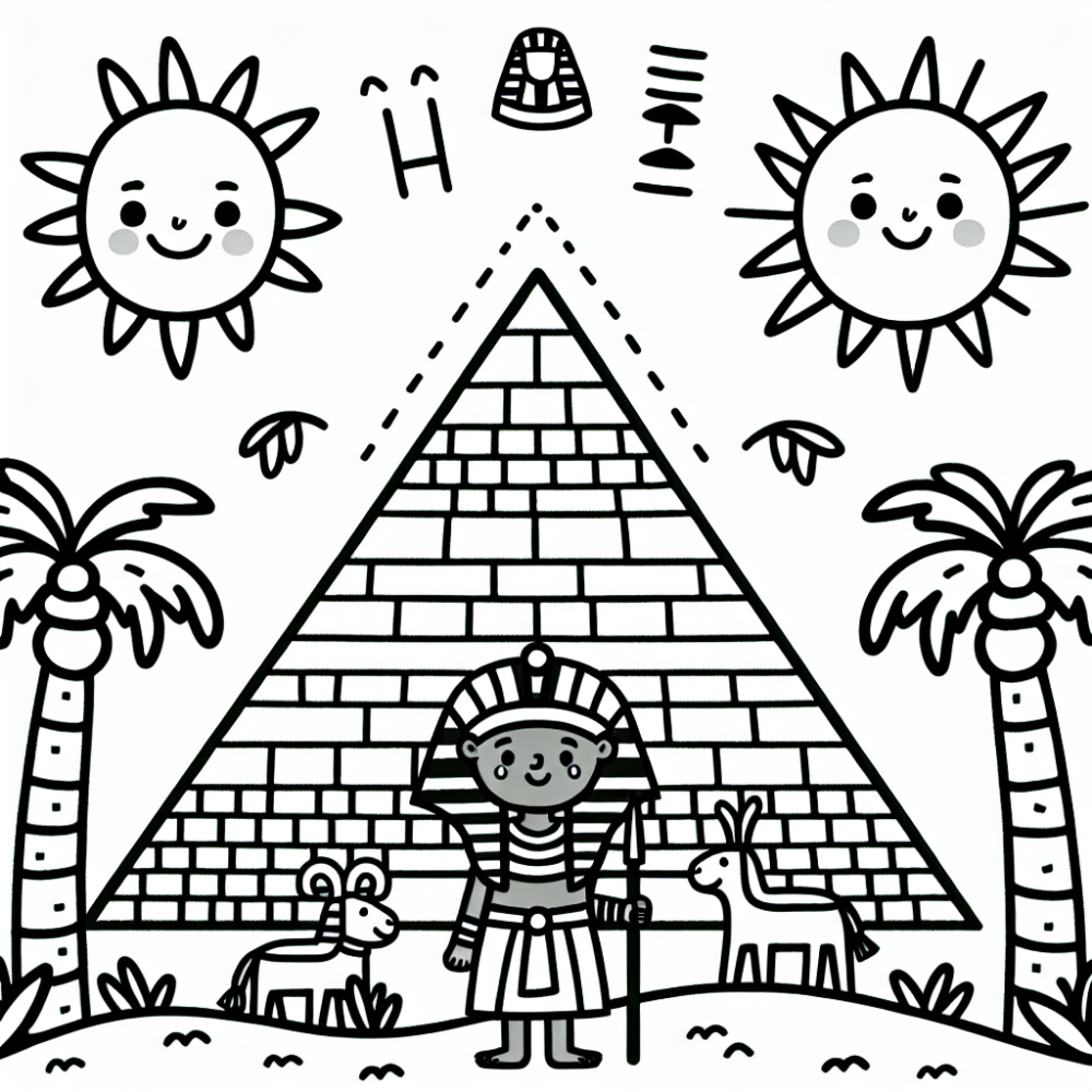 Coloring Page: Ancient Egypt Color Page for Kids