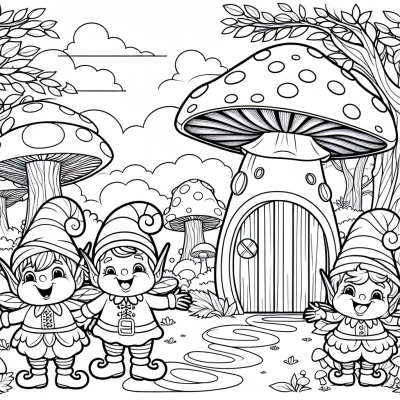 Free elf coloring page Color Book - 15 Coloring Pages - Magical Elves ...