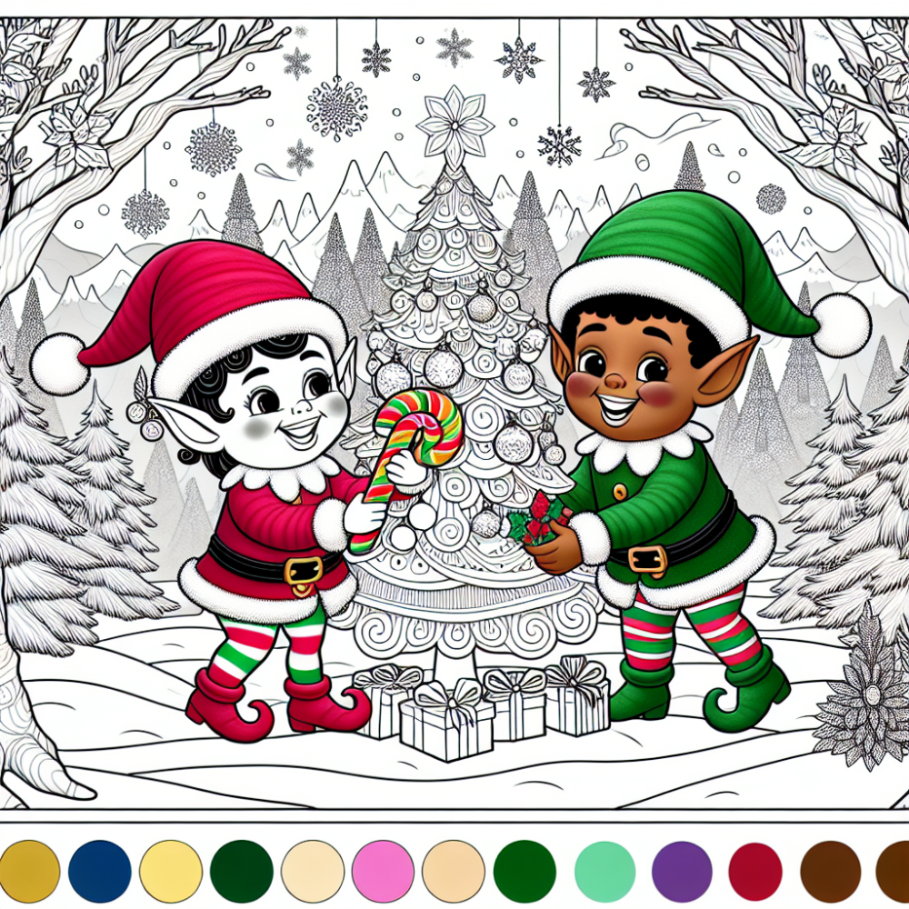 Free elf coloring page Color Book - 15 Coloring Pages - Magical Elves ...