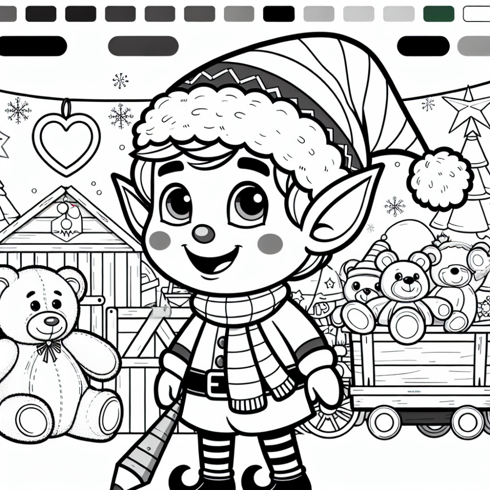 Free elf coloring page Color Book - 15 Coloring Pages - Magical Elves ...