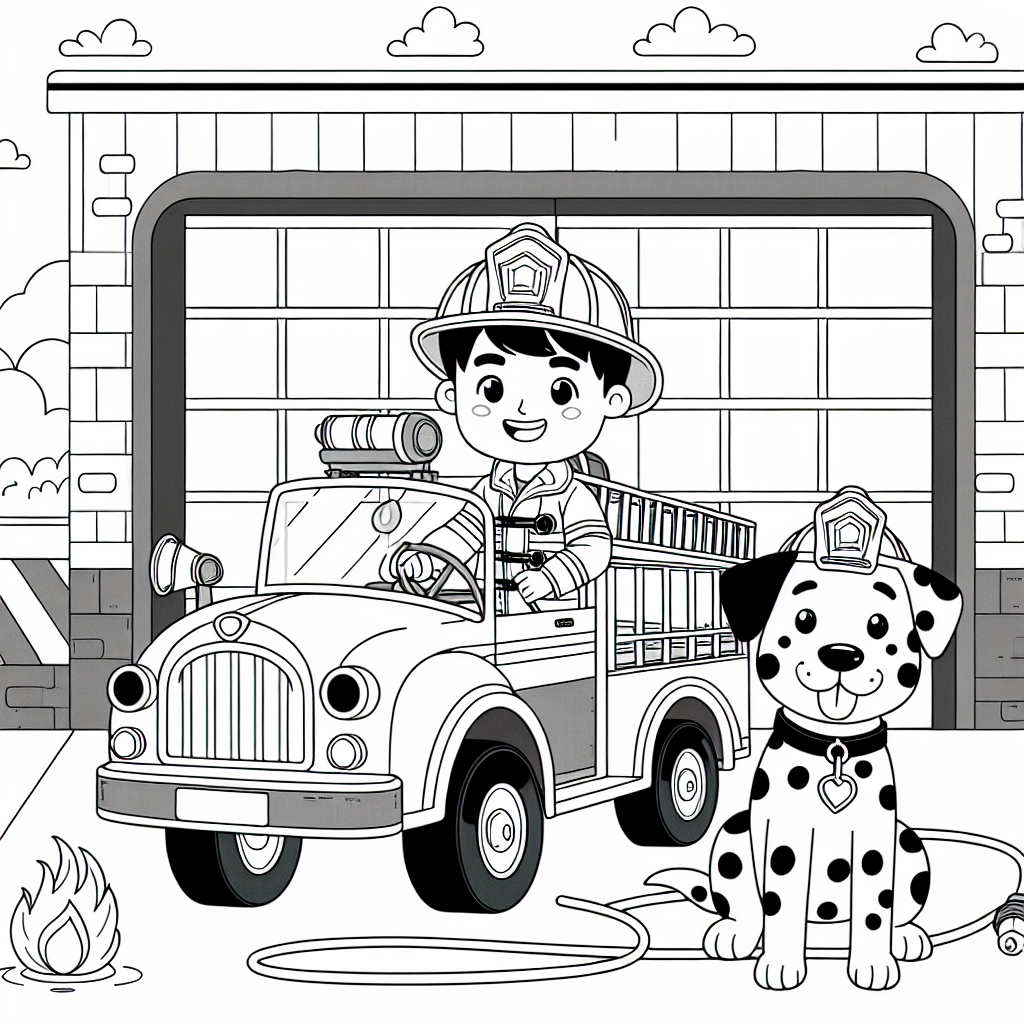 Fireman Cartoon Coloring Pages [2025]
