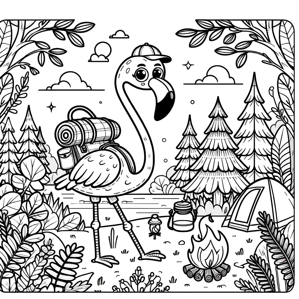 Free flamingo Color Book - 40 Coloring Pages - Flamingos Coloring Pages ...