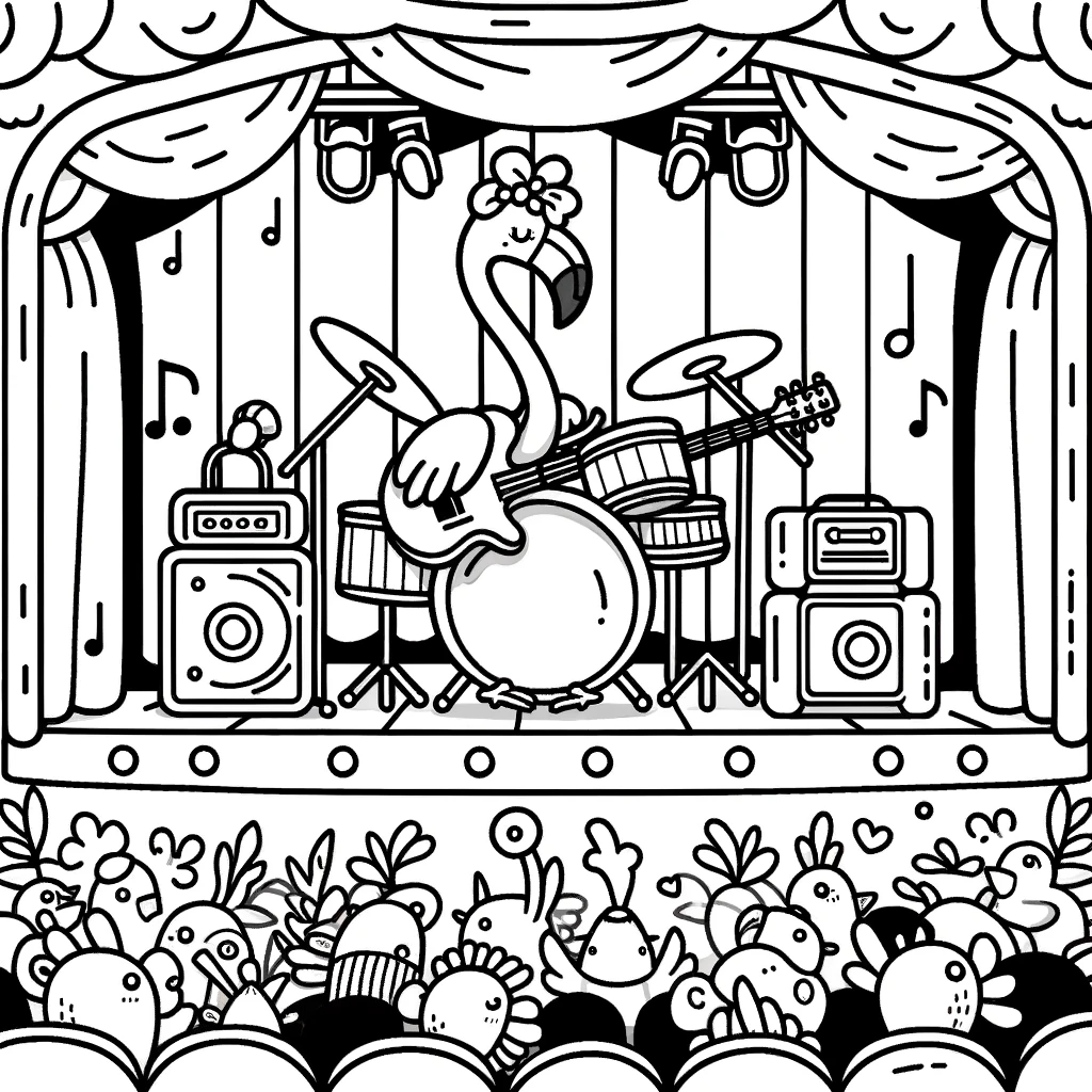 Free flamingo Color Book - 40 Coloring Pages - Flamingos Coloring Pages ...