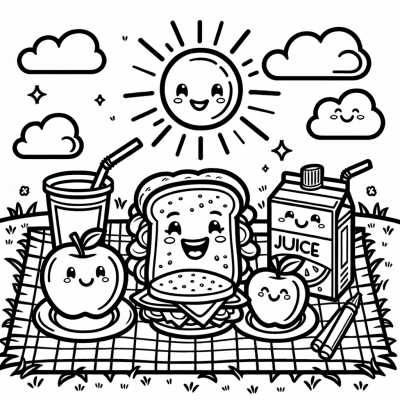 Free food and drink coloring page Color Book - 15 Coloring Pages ...