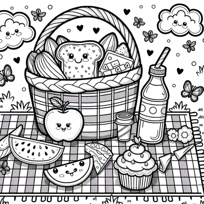 Free food and drink coloring page Color Book - 15 Coloring Pages ...