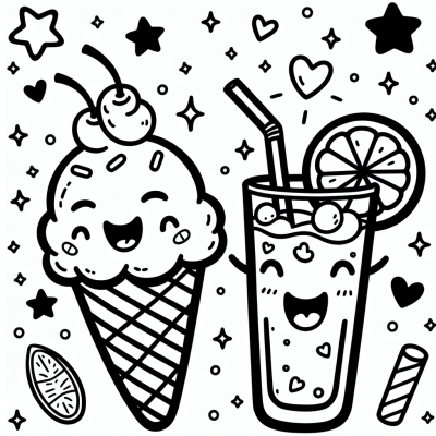Free food and drink coloring page Color Book - 15 Coloring Pages ...