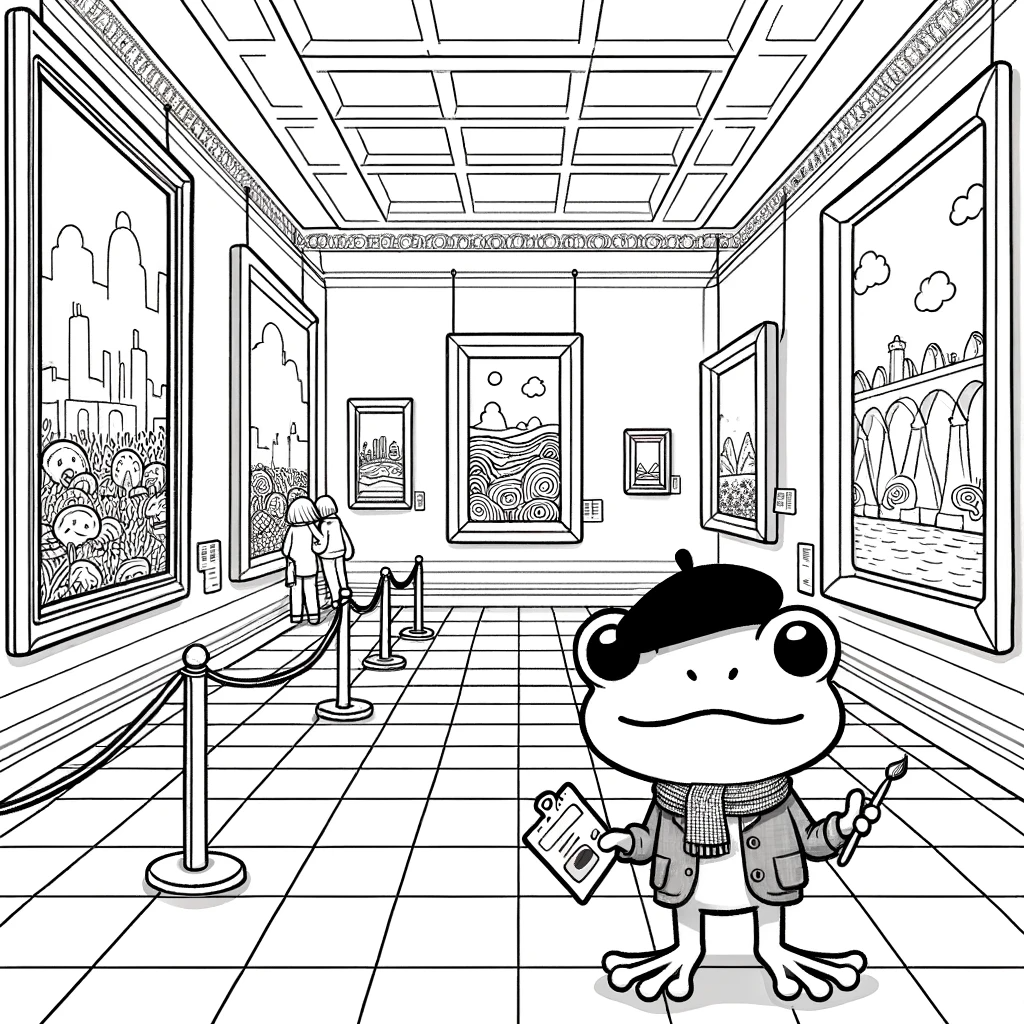 Art Museum Coloring Pages