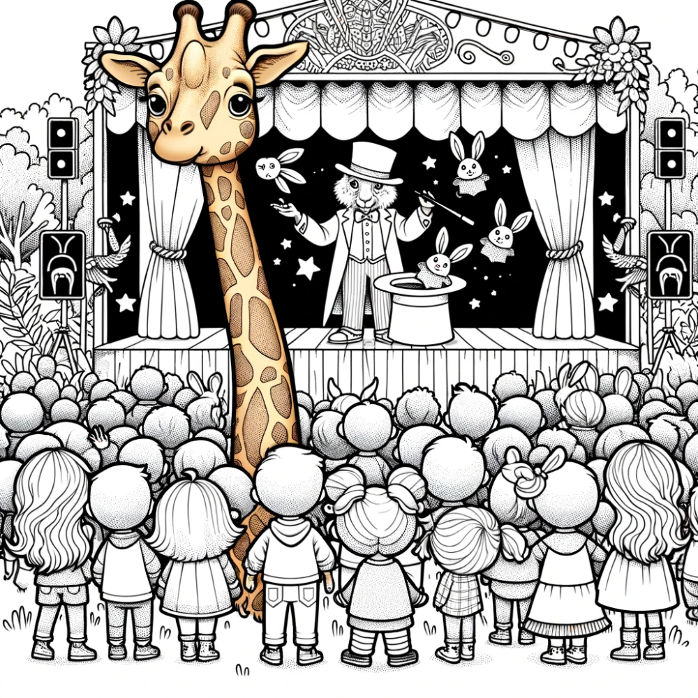 Coloring Page: Magical Show Color Page for Kids - Engage and Educate