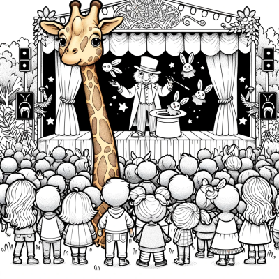 Coloring Page: Magical Show Color Page for Kids - Engage and Educate