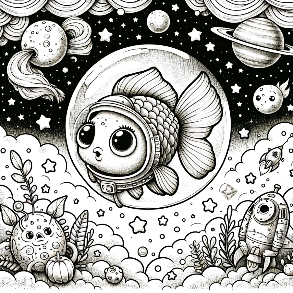 Free Goldfish Color Book - 42 Coloring Pages - Dive into the Colorful ...